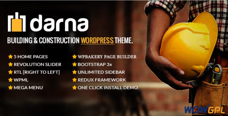 Darna – Building & Construction HTML Templatedownload